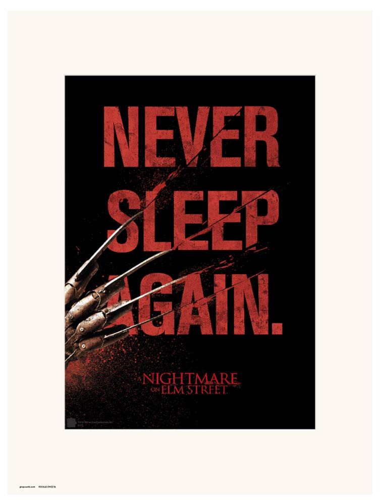 Grupo Erik Art Print A Nightmare on Elm Street NEVER SLEEP AGAIN Print ...