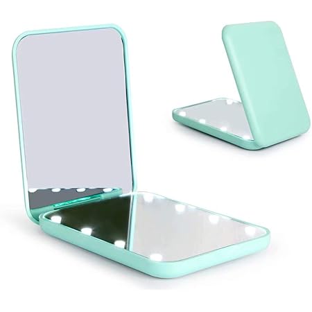 Amazon.com: Kintion Pocket Mirror, 1X/3X Magnification LED Compact ...