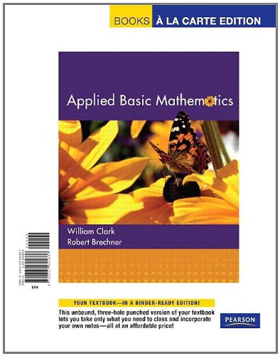 Amazon.com: Applied Basic Mathematics, Books a la Carte Edition ...