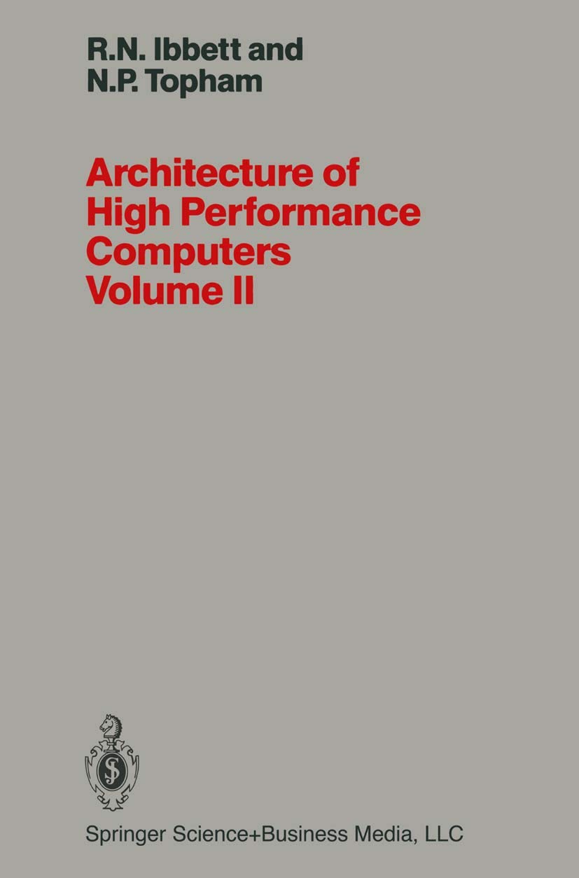 Architecture Of High Performance Computers Volume Ii Array Processors 5219