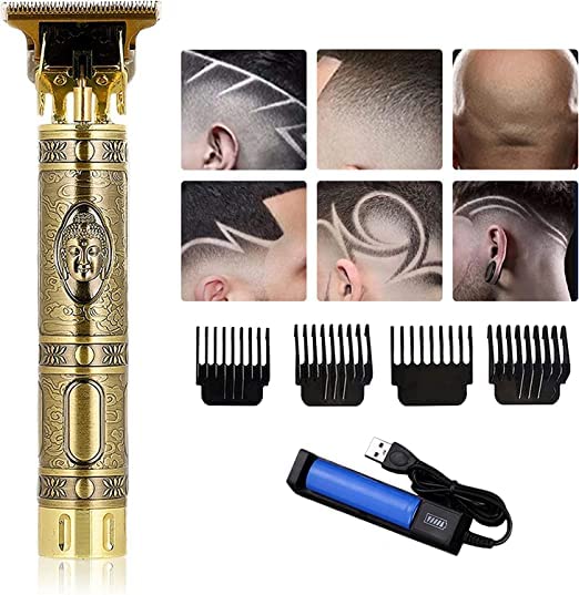 Golden Beard Trimmer For Men, Professional Hair Clipper, Adjustable ...