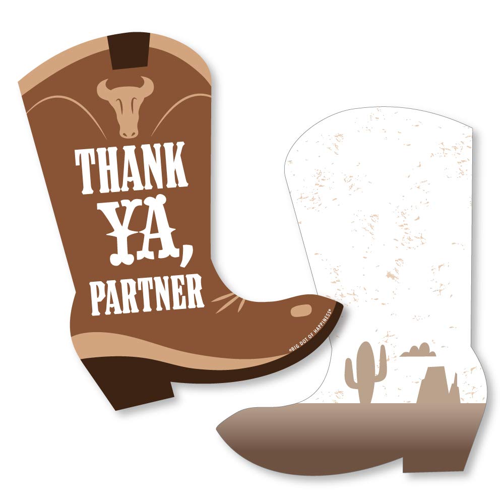 Western Thank You Note Cards