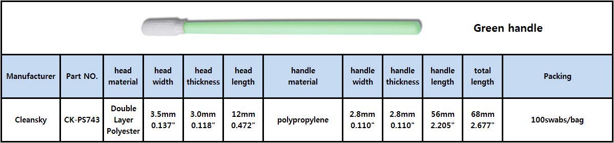 Snapklik.com : 100pcs 2.677" Cleanroom Polyester Tip Cleaning Swabs For ...