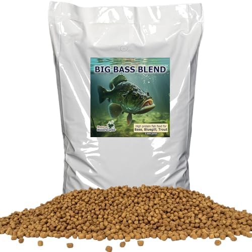 Amazon.com : Natural Waterscapes Big Bass Blend Game Fish Food 40 lb ...