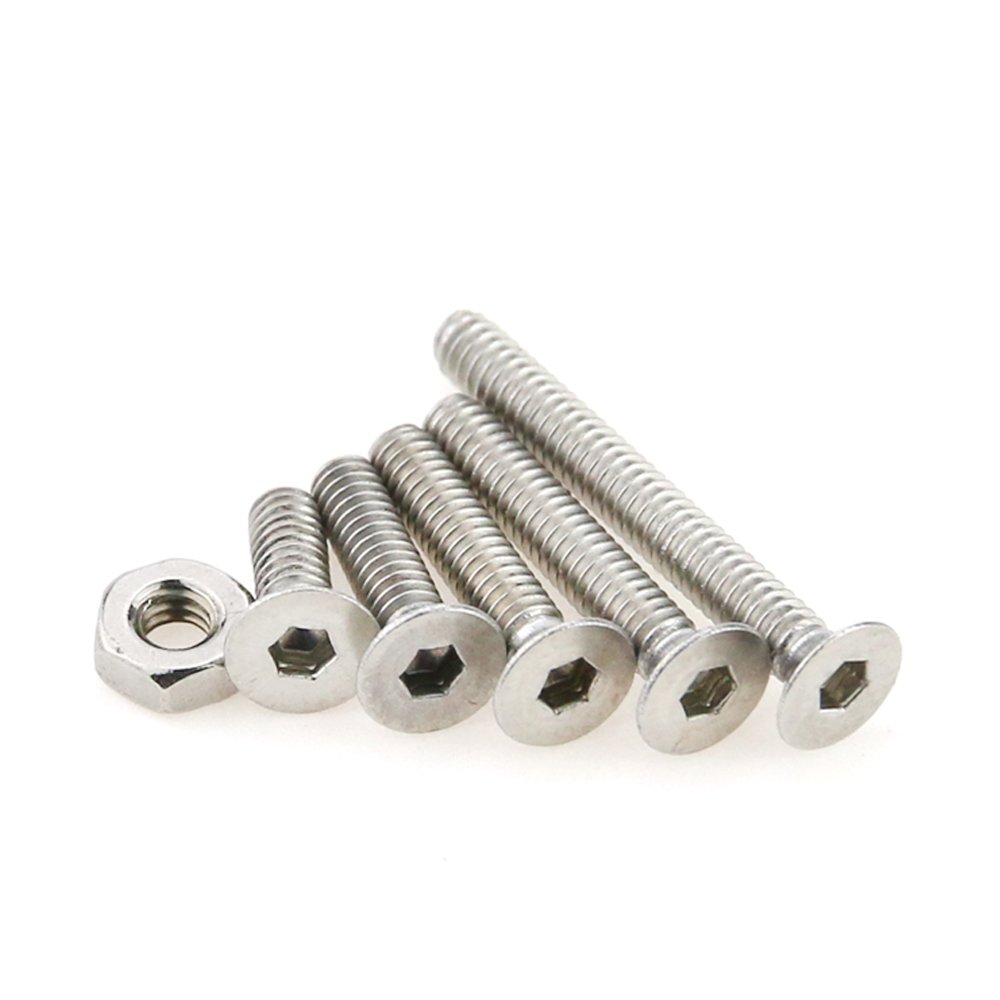 Snapklik.com : Hilitchi 210-Piece Metric M2 Hex Socket Flat Head ...
