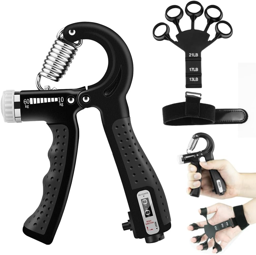 Amazon.com: Hand Grip Strengthener Trainer Kit - Hand Strengthener ...