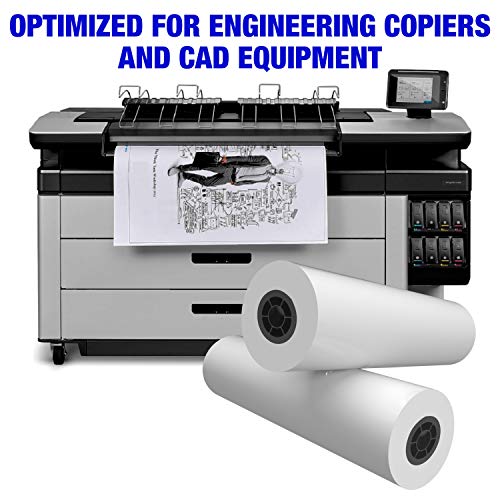 Snapklik.com : Alliance CAD Paper Rolls, 36 X 500, 92 Bright, 24lb - 2 ...