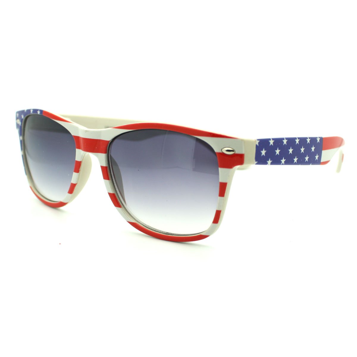 Amazon.com: American Flag Print Sunglasses Patriotic Star Spangled ...
