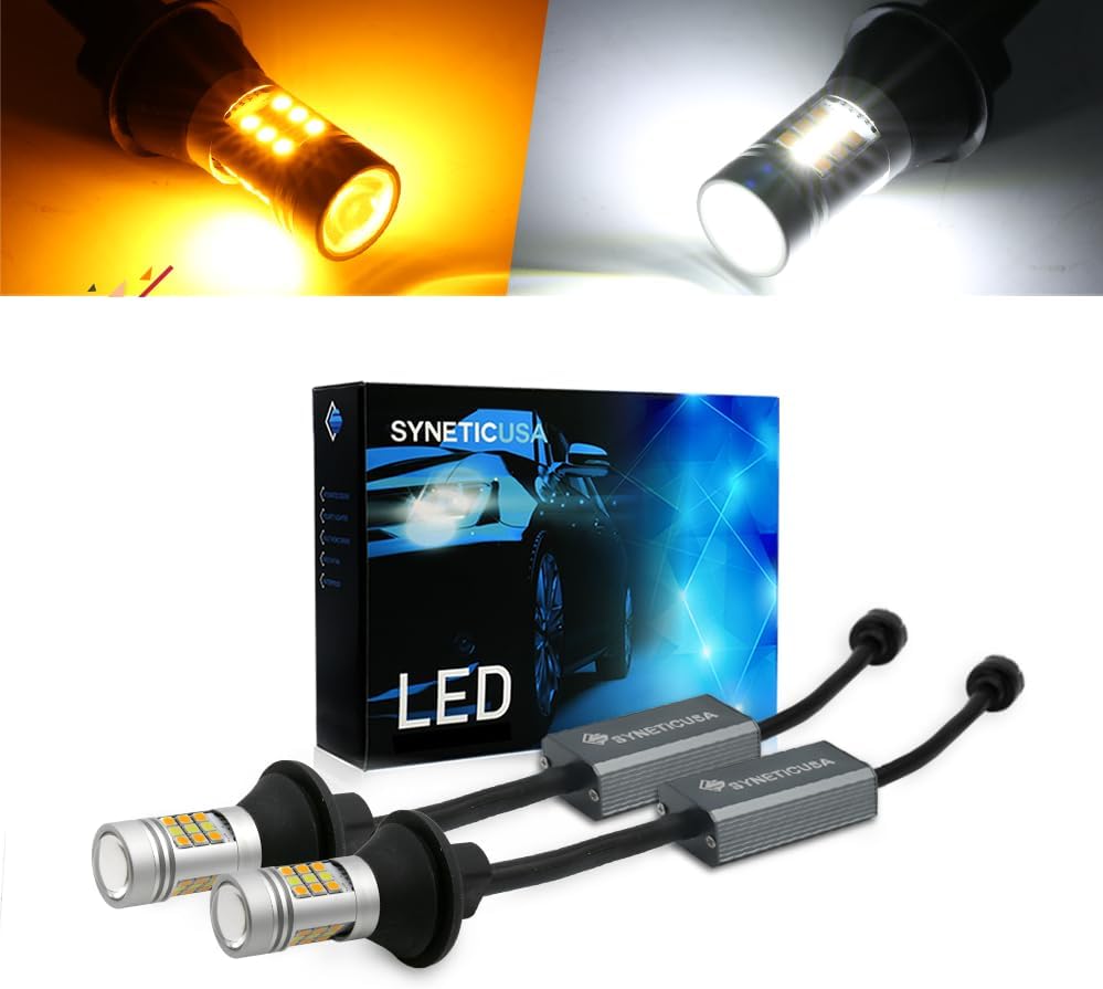 Syneticusa 7443 Switchback LED Bulbs Built in Resistor CANBUS Error ...
