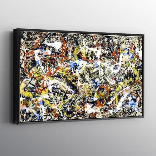 Amazon.com: Jackson Pollock - Convergence Famous Print Wall Art Canvas ...