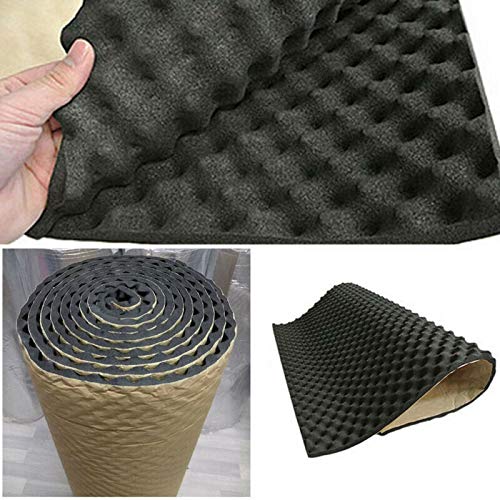 PRAV® Sound Mat Deadener Dampening 2cm Noise Insulation Subwoofer Black ...