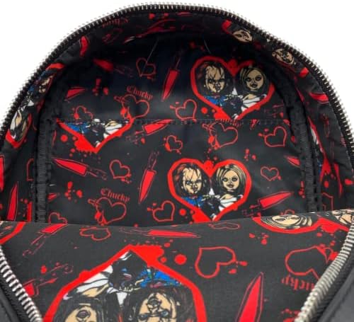 Amazon.com: Loungefly Bride of Chucky Cosplay Mini Backpack : Clothing ...