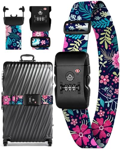 Amazon.com | Travelkin Luggage Strap TSA Approved with TSA Lock ...