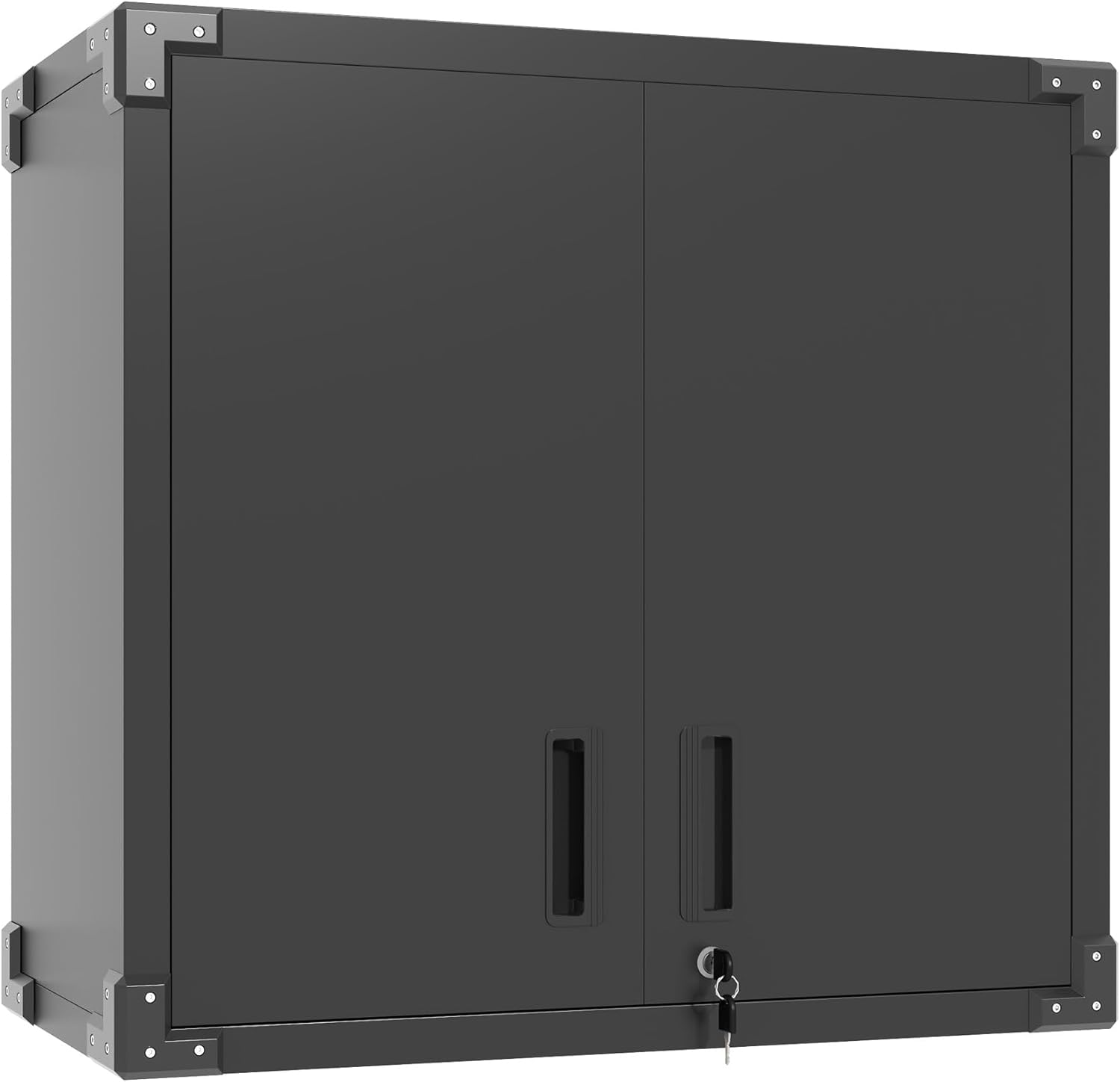 Amazon.com: BIZOEIRON Garage Wall Cabinet with Doors and Shelves, Metal ...