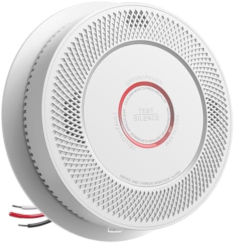 SITERWELL Hardwired Interconnected Smoke and Carbon Monoxide Detector ...