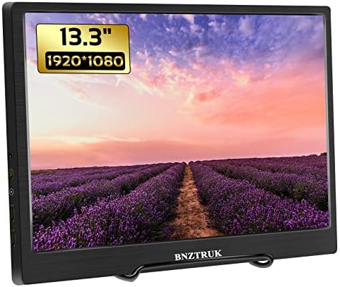 Amazon.com: Bnztruk 13.3 inch Portable Monitor Laptop Monitor 1080P FHD ...
