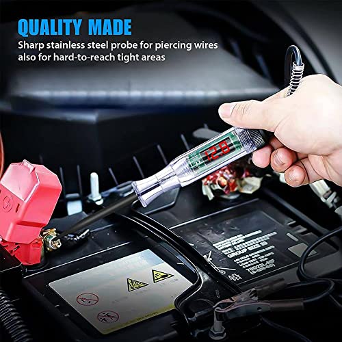 Sitrzuiget Car Truck Circuit Test Pen 6V/12V/24V DC Digital Test Pen ...