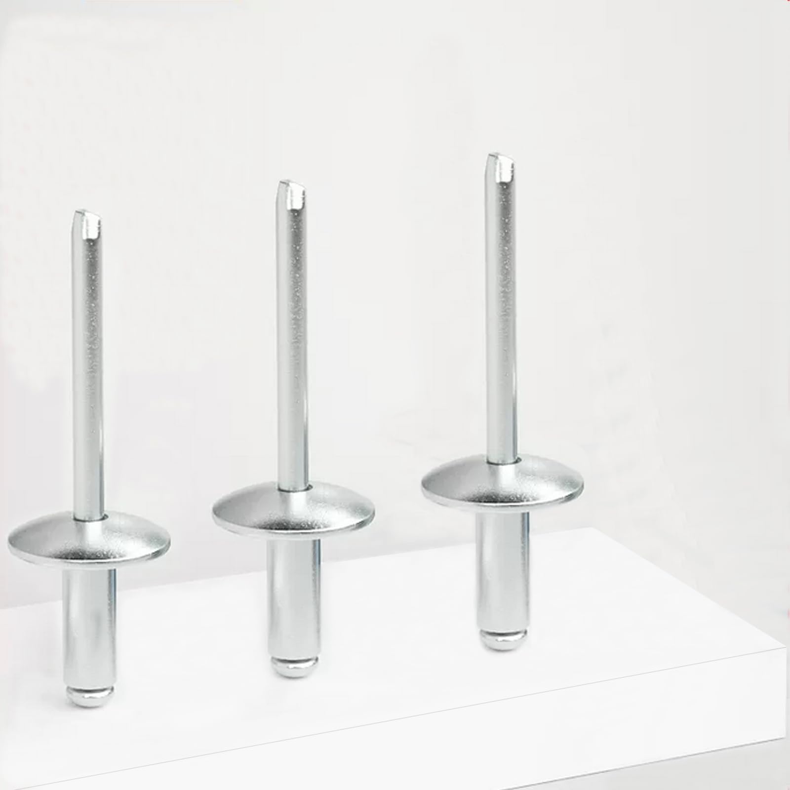 Snapklik.com : Pack Of 70 Large Flange Blind Rivets 3/16" X 1/2" X 5/8 ...