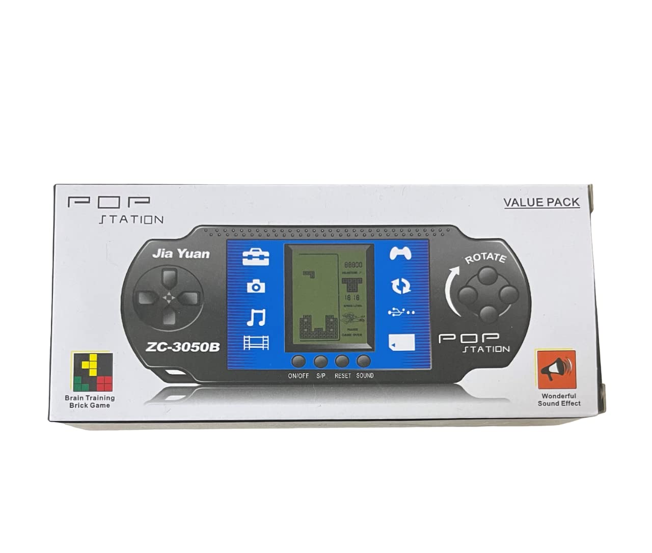 Buy Pop Station Video Game in Black , Handheld 50 in 1 Video Game for ...