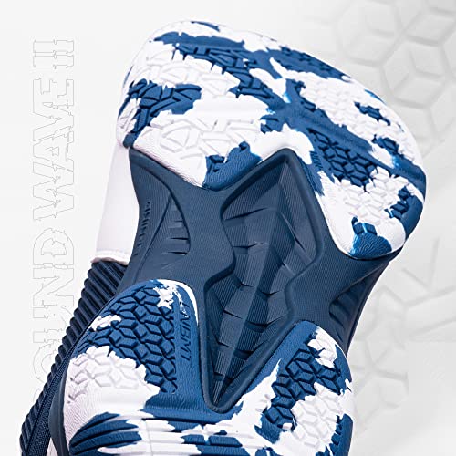 Li-Ning Sound Wave II Non-Marking Badminton Shoe - (Standard White/Nany ...