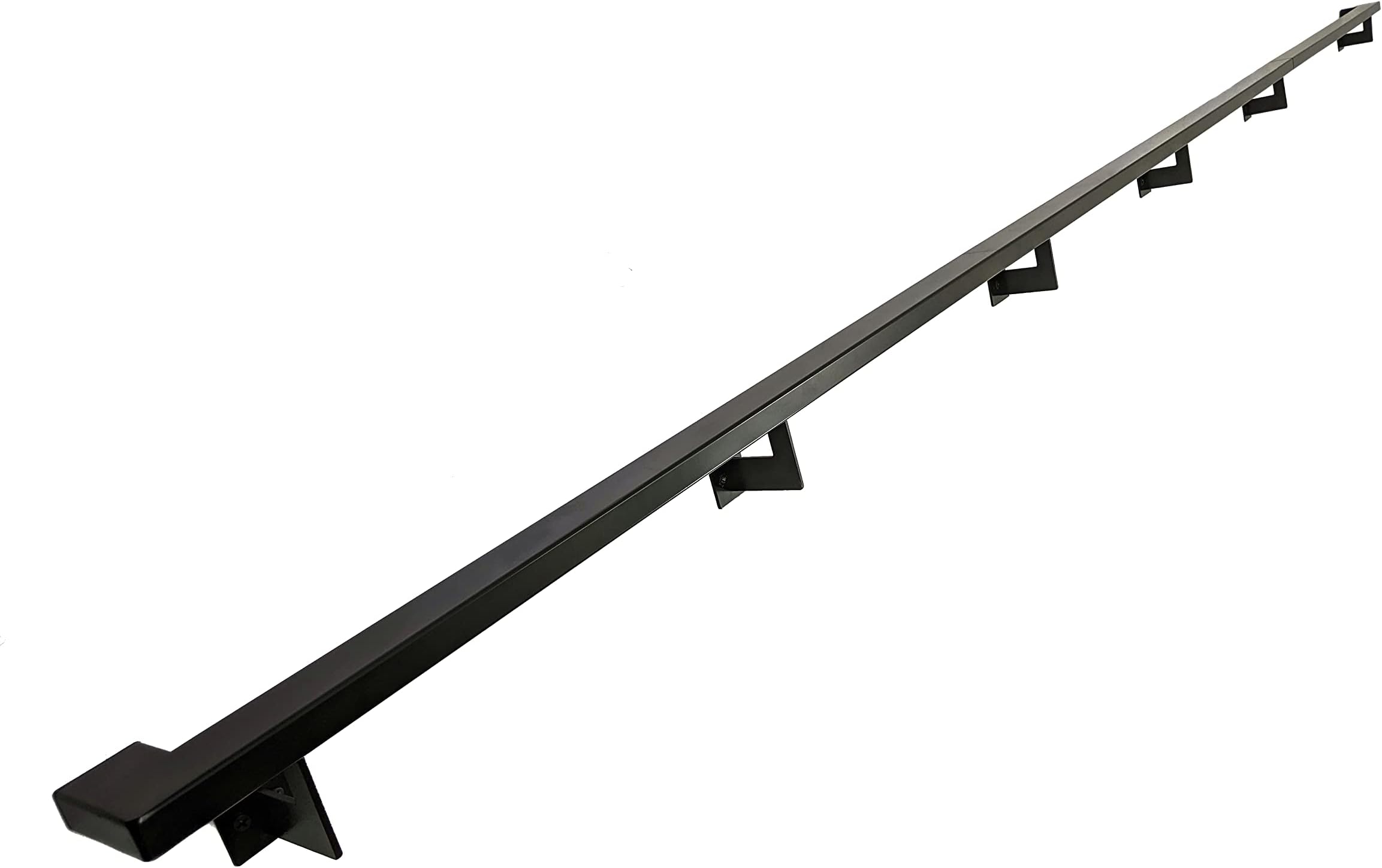 Urban Contemporary Aluminum Complete Handrail Grab Bar Set, Brackets ...