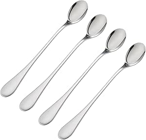 Viners Select 4 Piece 18/0 Silver Stainless Steel Long Handled Spoons ...