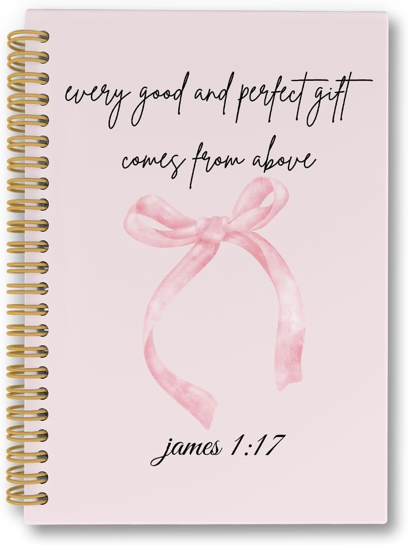 Amazon.com : laveliabel Pink Bow Coquette Notebook - Pink Preppy ...