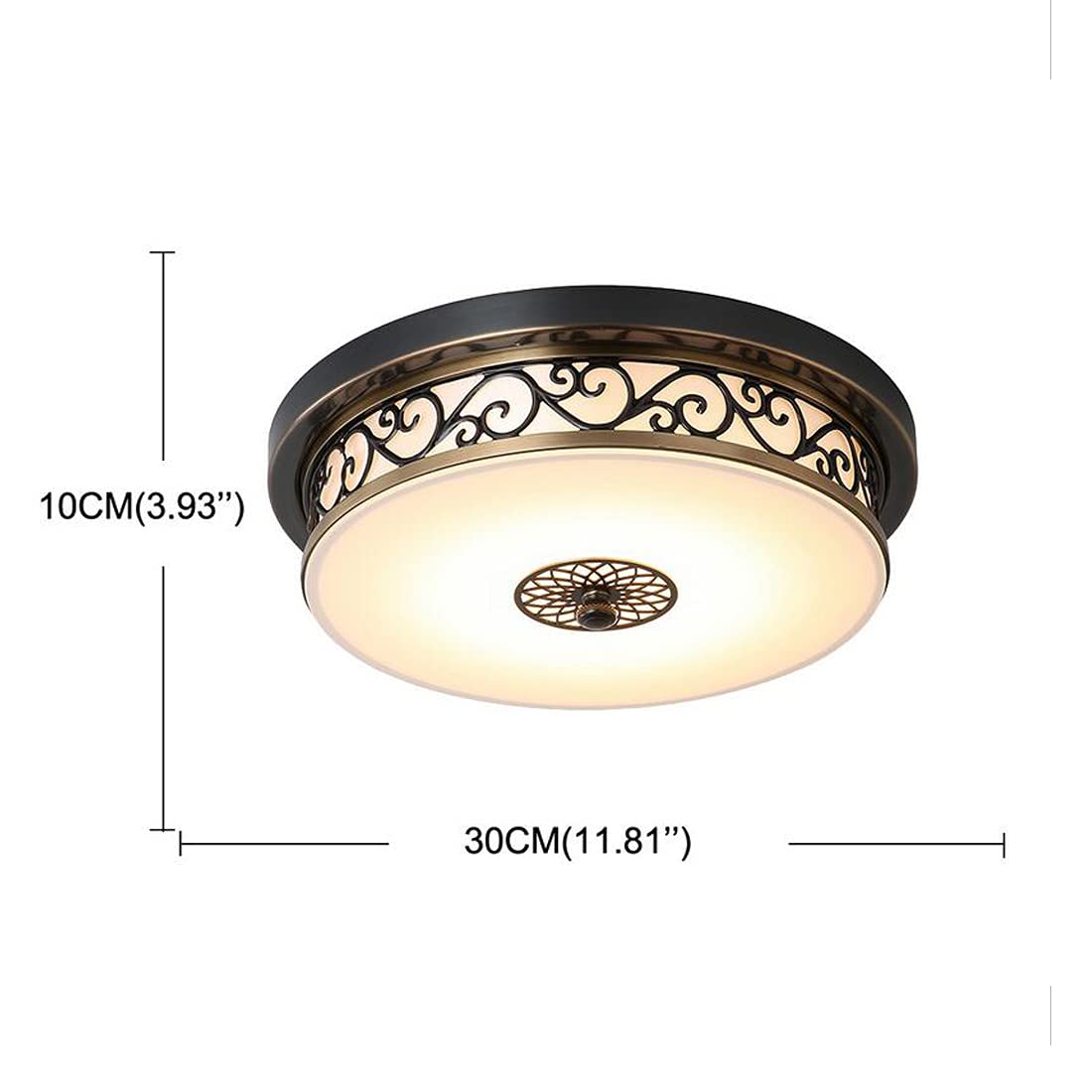 Bronze Led Ceiling Lamps Dark Bronze LED Light Fixture 3 Ring