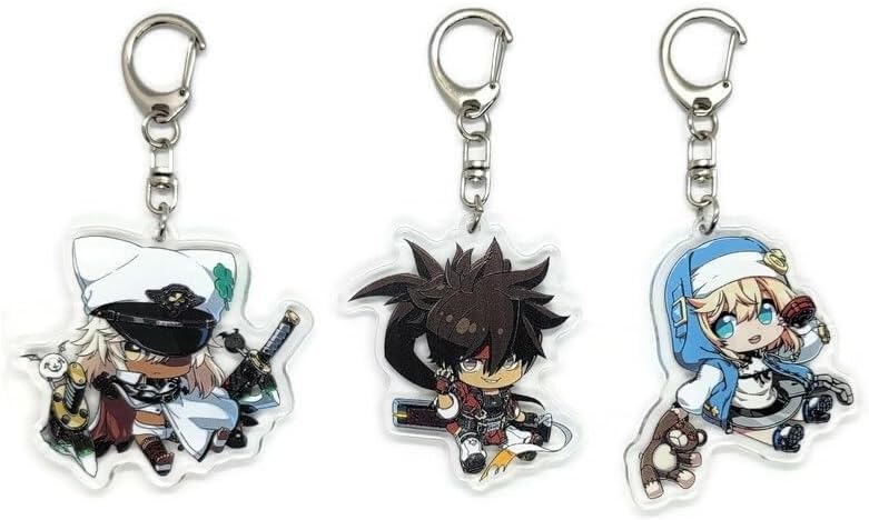 Amazon.com: EBTY DREAMS Inc. - Set of 3 Guilty Gear Acrylic Keychain ...