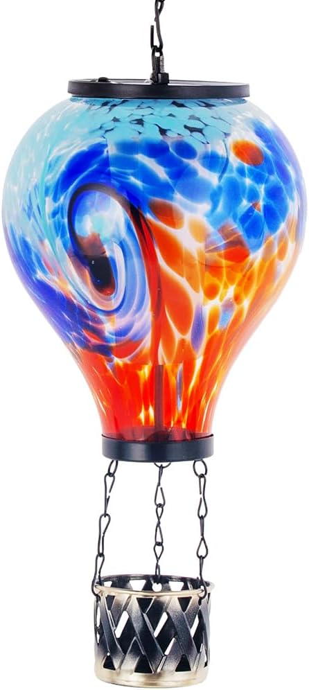 Amazon.com: pearlstar Hot Air Balloon Solar Lantern with Flickering ...