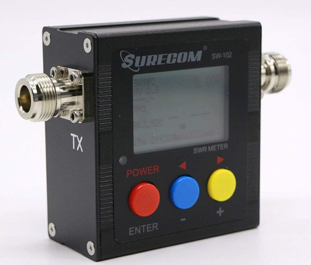 Amazon.com: SURECOM SW-102 VHF UHF 126-525Mhz Digital Power & SWR Meter ...