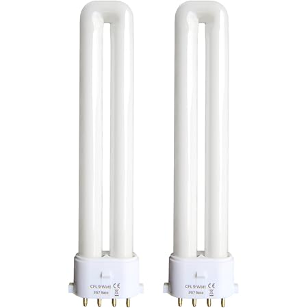 9 Watt 2G7 Base CFL Light Bulb,Replacement for Satco S8365,6416,Coleman ...
