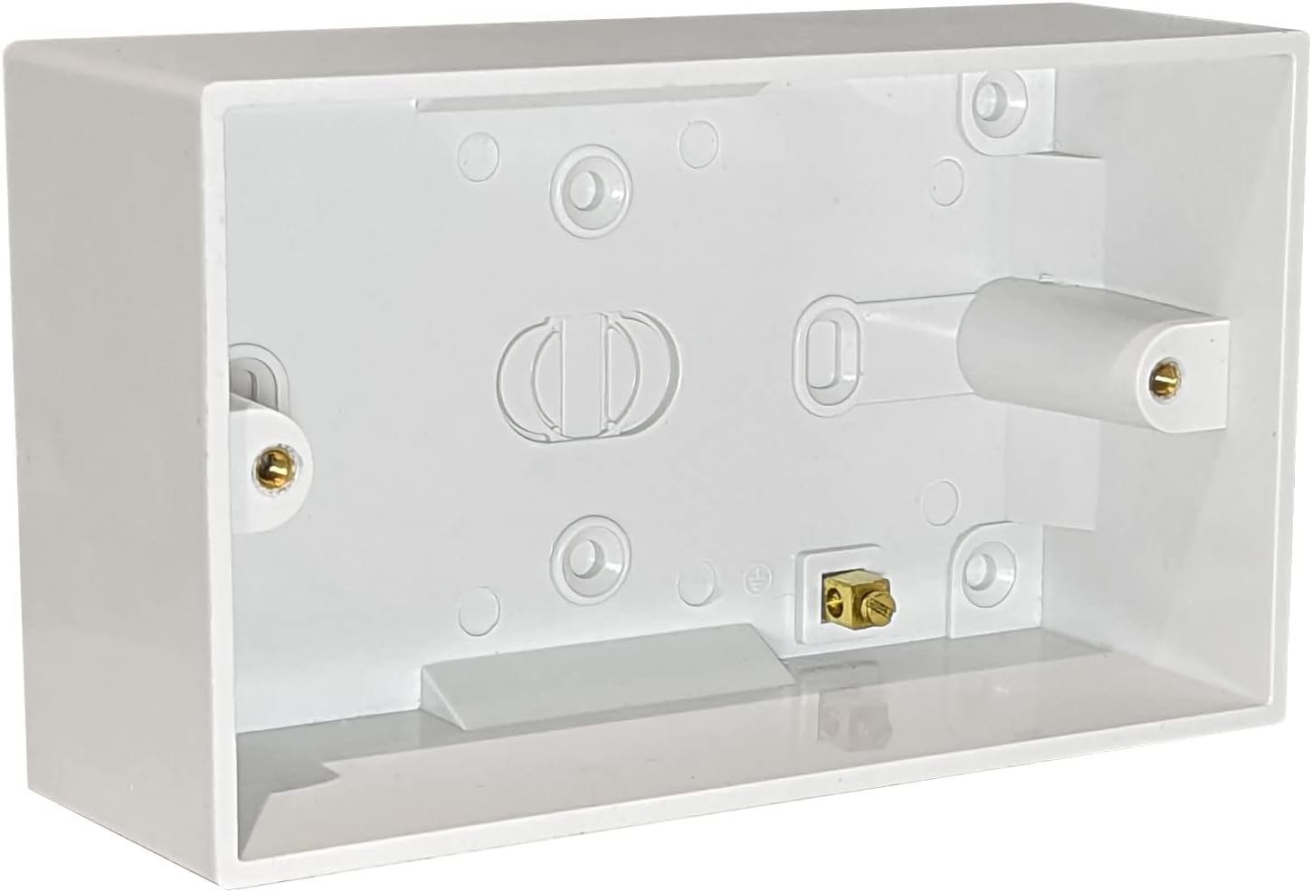 Double Pattress Box 45MM, Back Box Double Mounting for Electrical ...