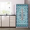 Amazon.com: Boho Self Adhesive Vinyl Refrigerator Wrap Set Floral ...