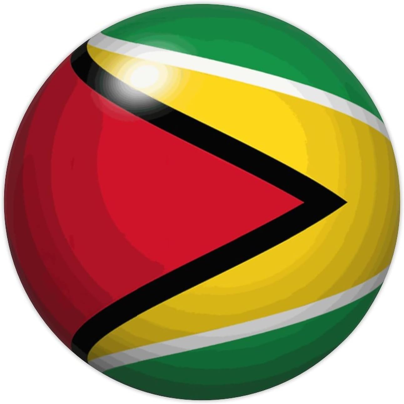 Amazon.com: Bomehhjuli 10 Pcs Guyana Flag Vinyl Stickers Holiday Flags ...