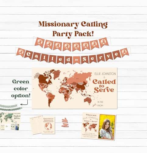 Amazon.com: Mission Call Party Pack - Mission Call Map - Called to ...