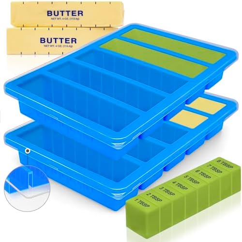 Amazon.com | GDDGCUO Butter Mold with Lid, Silicone Butter Tray with ...