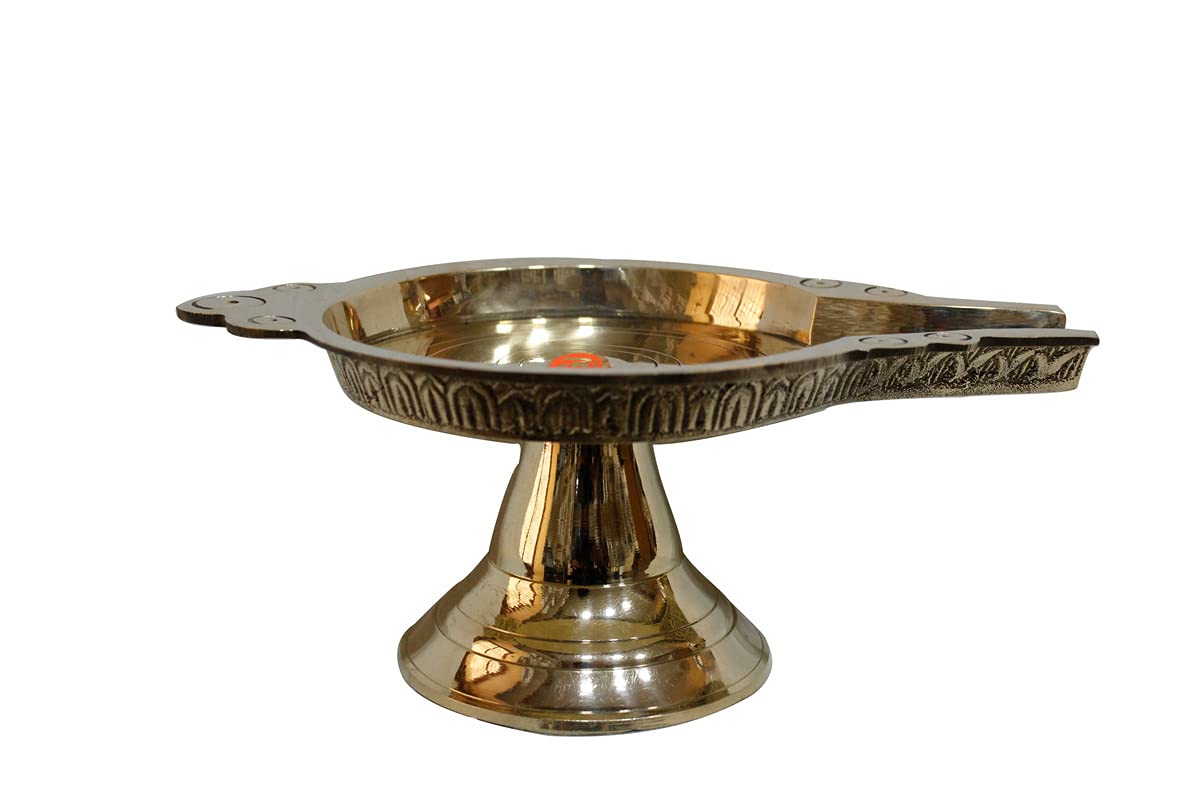 Buy KSC Brass Abhisheka Peedam for Pooja (8.25x5.5x3.5) Inches, 0.74 Kg ...