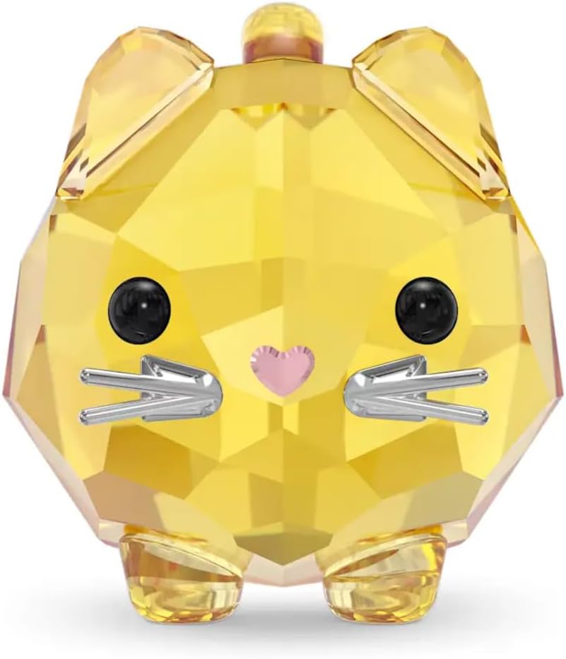 Amazon.com: Swarovski Chubby Cats 5658325 gato Amarillo : Home & Kitchen