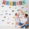 Amazon.com: 57pcs Boho Rainbow Welcome Banner Welcome Bulletin Board ...