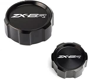 Amazon.com: Front Rear Brake Fluid Reservoir Cover & Engine Oil Filler ...