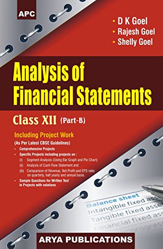 Analysis of Financial Statements Class XII, Part-B (Including Project ...