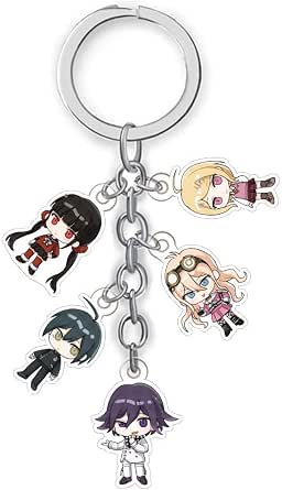 Amazon.com: XTMNF Ouma Kokichi Keychian Set Saihara Shuichi Cosplay ...