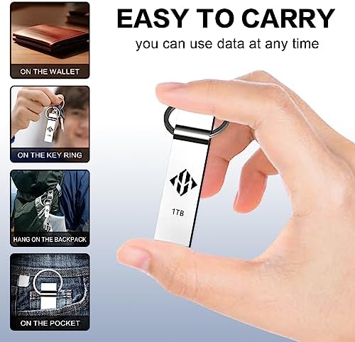 WLOTPO Clé USB 1 To Clé USB étanche Jump Drive Pen Drive avec porte ...