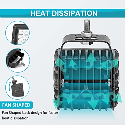 Snapklik.com : Dasen 2X 24W LED Work Lights & Left And Right Side Upper ...