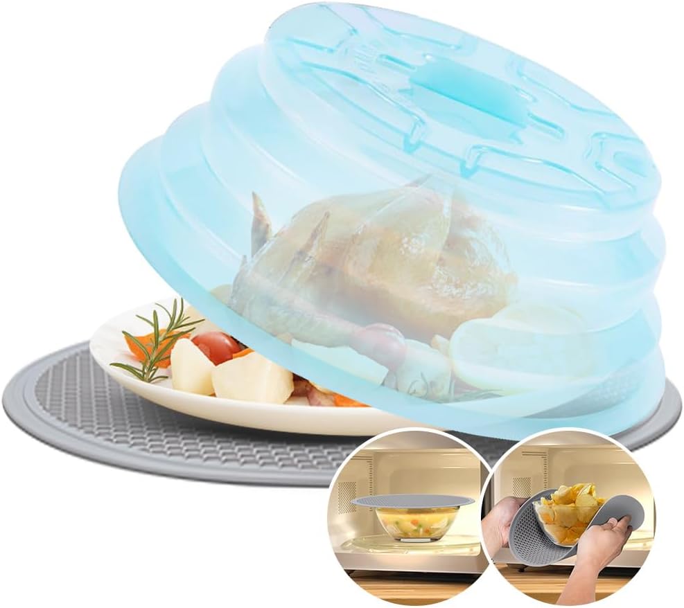 Amazon.com: Duo Cover | 3-in-1: Collapsible Magnetic Microwave Cover ...