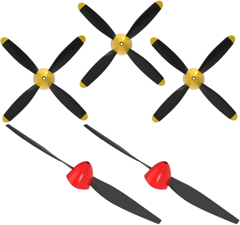 ANTSIR RC Plane Replacement Propellers for P51 Mustang Fighter 4 ...