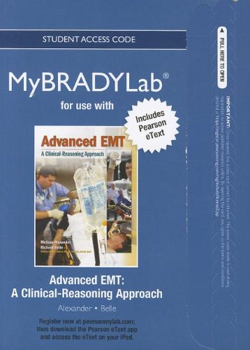 Buy NEW MyLab BRADY with Pearson eText - Access Card - for Advanced EMT ...