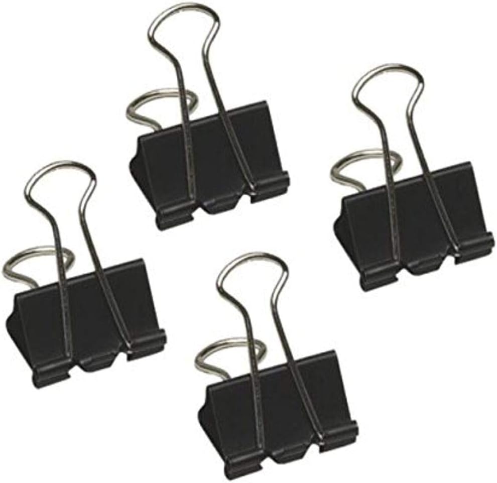 Westcott Black Fold Back Clips - 1" - 25 mm : Amazon.ca: Office Products