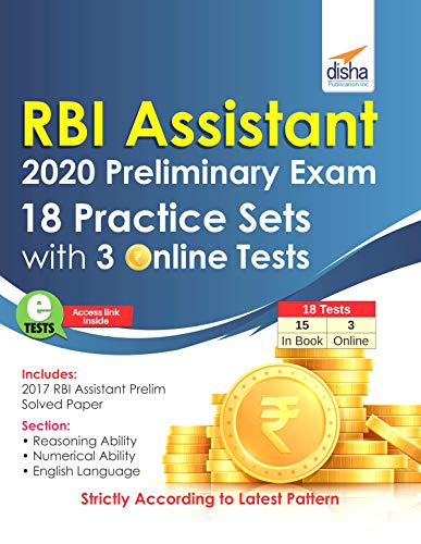 RBI Assistants 2020 Preliminary Exam 18 Practice Sets with 3 Online ...